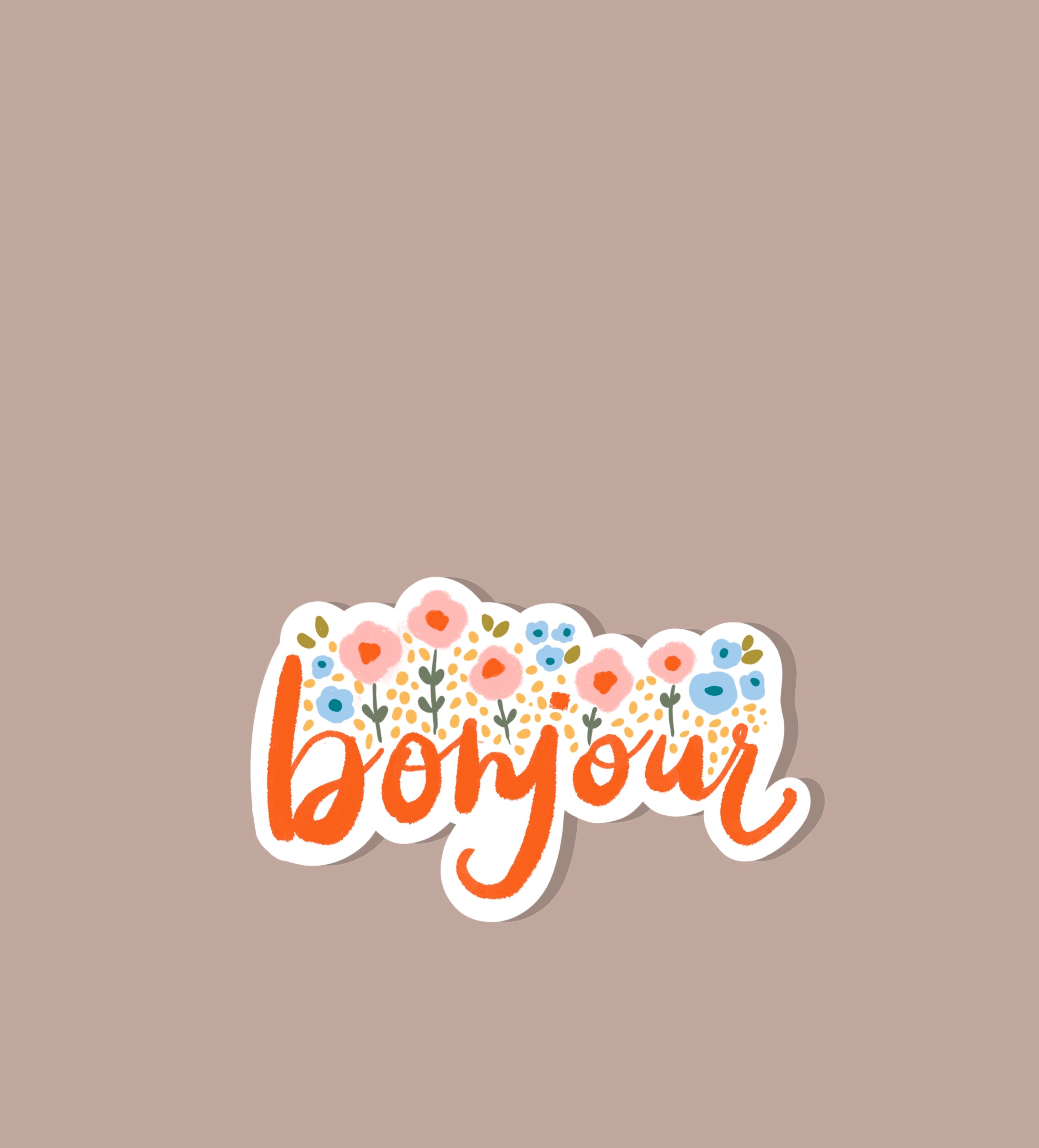 BONJOUR, Sticker – LA PETITE POMME